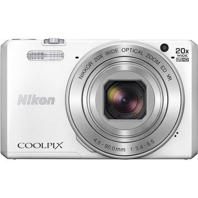 Nikon COOLPIX S7000 Digital Camera, 20x Zoom, 50,000 Pixels, White ...