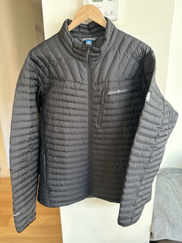 Eddie Bauer First Ascent Down Puffer Jacket Mens Black 800 - Size L | eBay