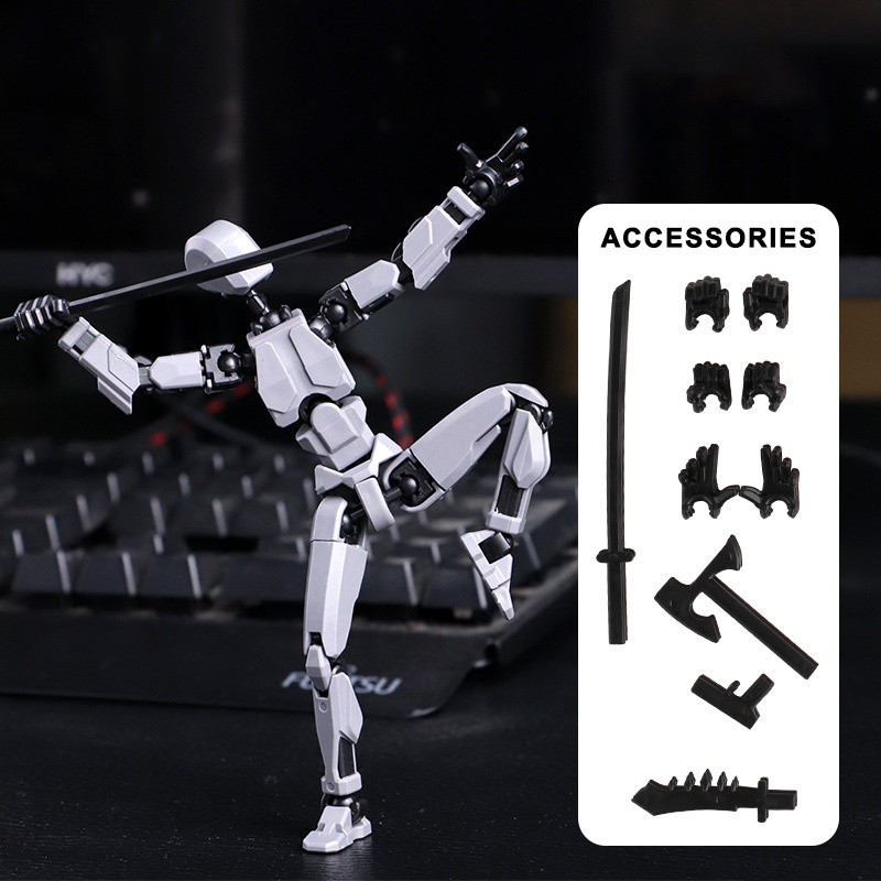 T13 Action Figure Adjustable Action Figure 3D Action Robot Action ...