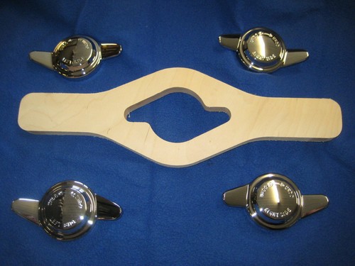 MG NEW SET OF 4 8TPI MGB MIDGET CHROME WIRE WHEEL SPINNERS & SPINNER ...