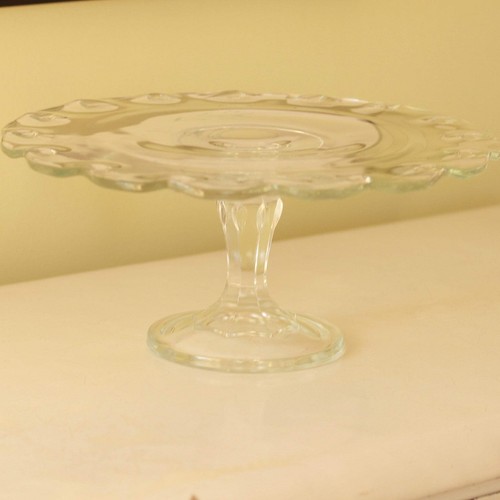 Vintage Indiana Glass Tall Cake Stand | eBay