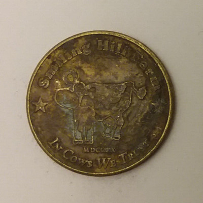 Smiling Hill Farms Westbrook Maine In Cows We Trust Token 25mm | eBay
