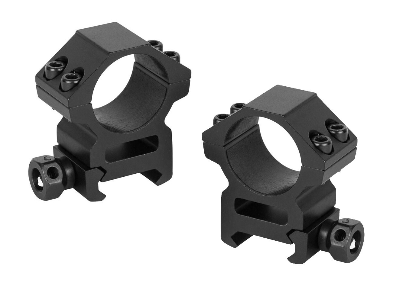 Dovetail Picatinny Rail w/ Scope Ring Mounts fits Henry .22 US Survival ...