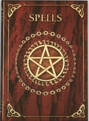 Nemesis Now Embossed Red Spell Book Of Shadows Pentagram Witch Wicca ...