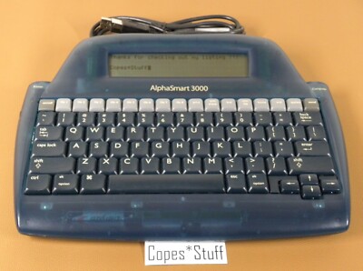 AlphaSmart 3000 Word Processor ~ New AA's / New Backup Battery / USB ...