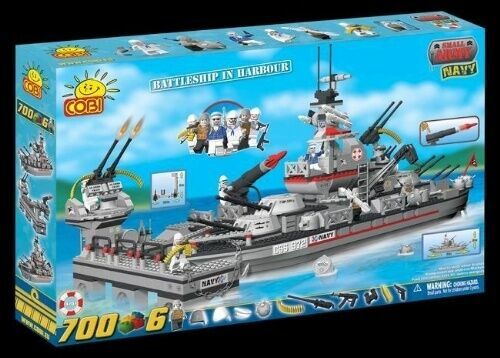 COBI Small Army Series Navy Battleship in Harbour Building Block ...