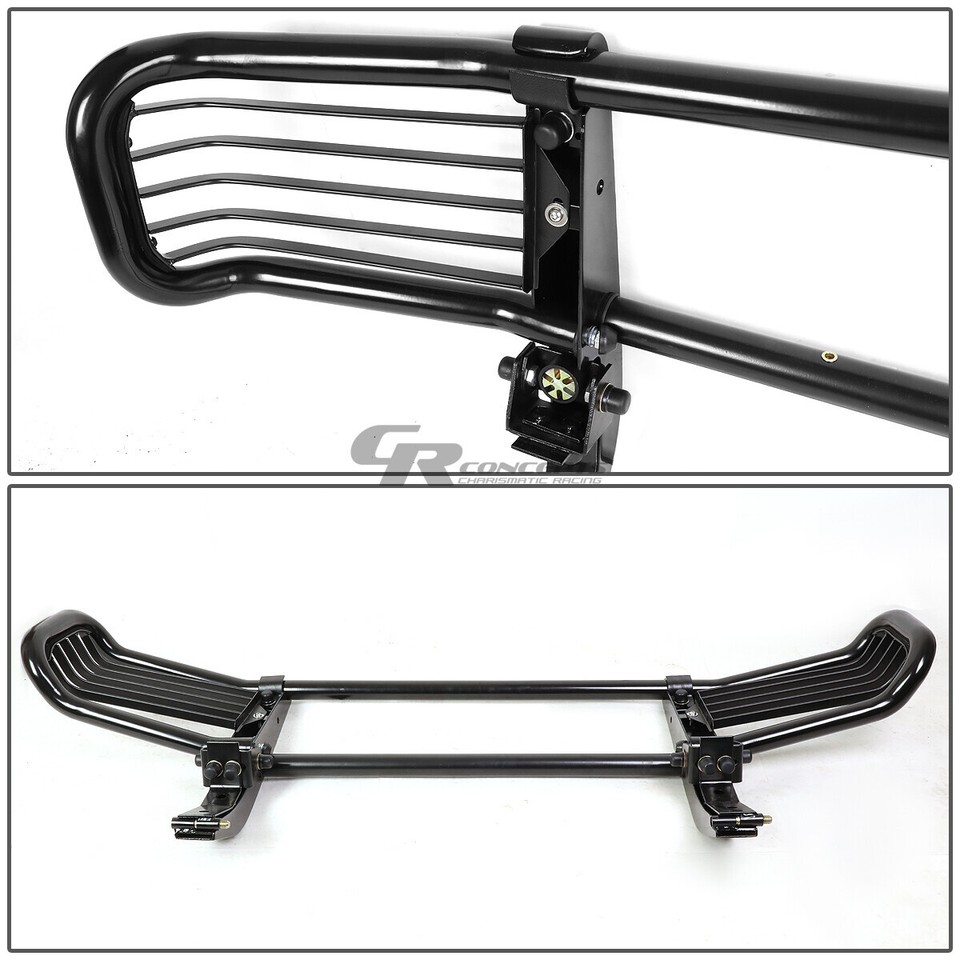 BLACK MILD STEEL FRONT BUMPER GRILLE/GRILL GUARD KIT FOR 99-12 MERCEDES ...