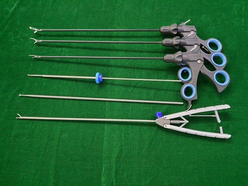 6pc Laparoscopic Training Kits 5mmx330mm Endoscopy Surgical Instruments ...