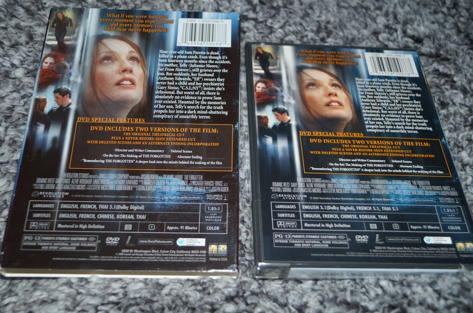 THE FORGOTTEN DVD 2005 FACTORY SEALED W/SLIPCOVER | eBay