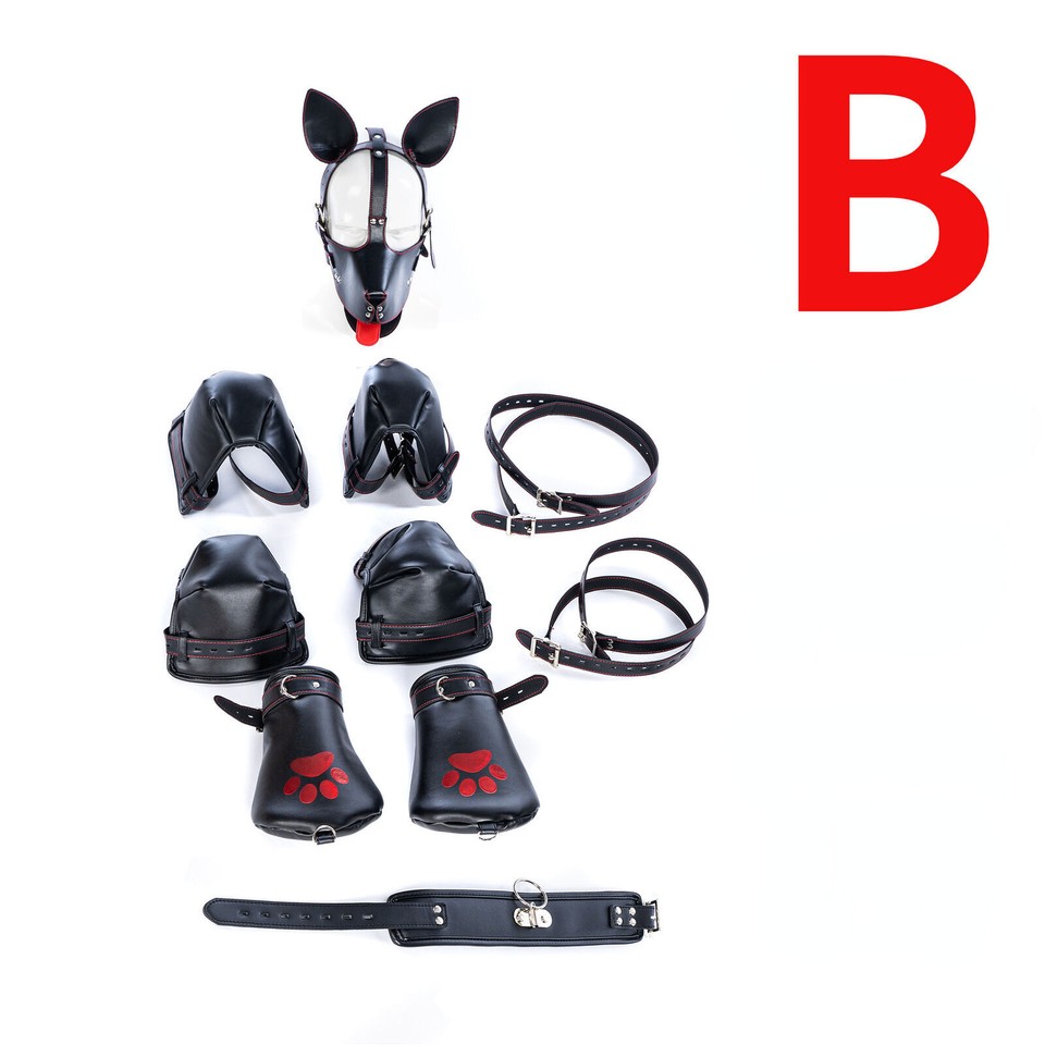 BDSM Pet Crawler Restraint,Fetish Pet Crawler,Leather bondage Arm & Leg ...