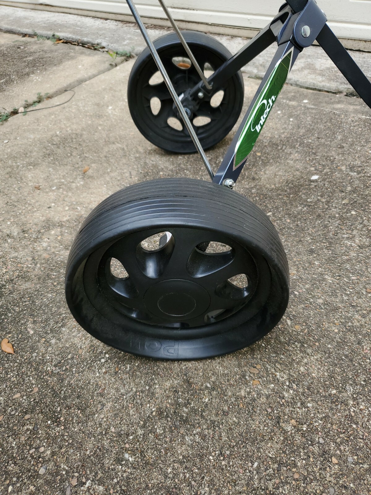 Intech LiteRider 2 Wheel Golf Push Cart. Collapsible. Lightweight ...