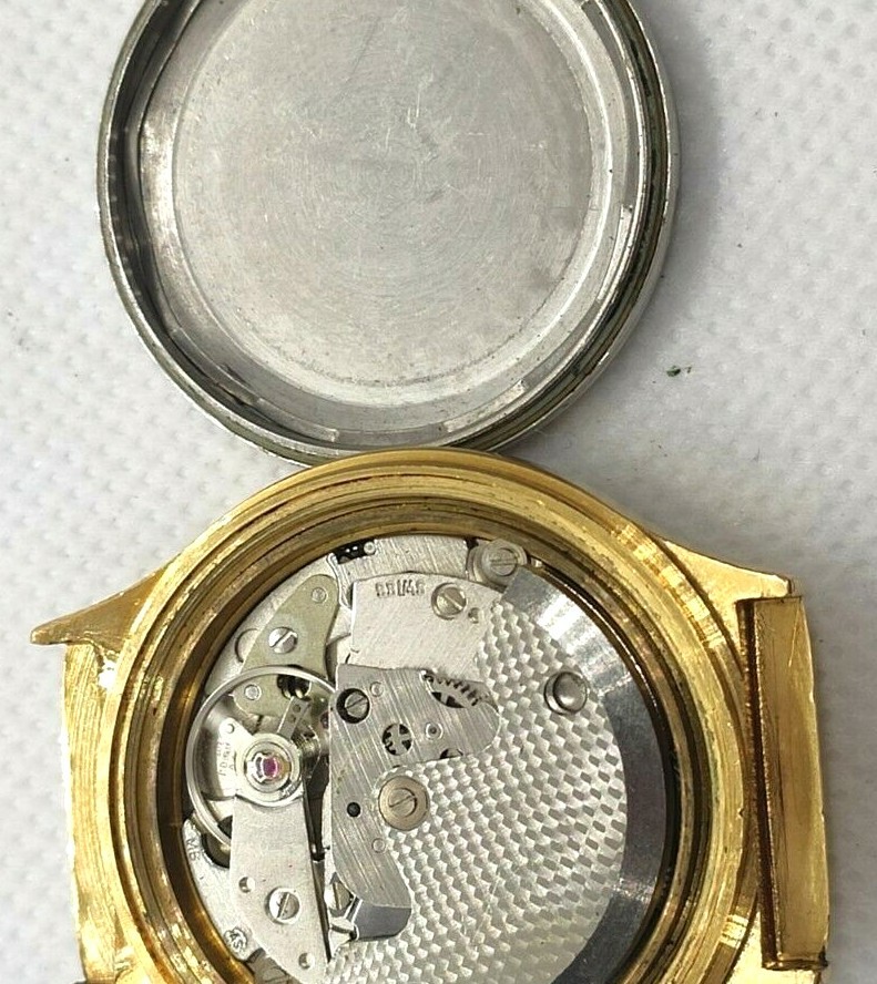 SWISS VINTAGE EMPEROR WATCH GOLD PLATED Wind Self Automatic MECHANICAL ...