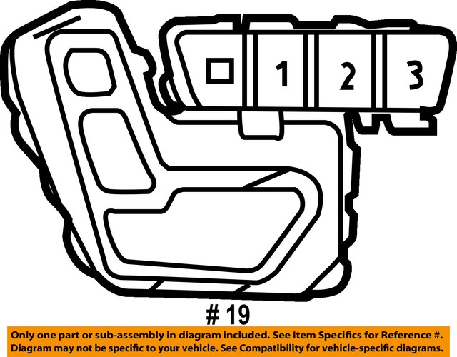 MERCEDES OEM 15-18 GLA250 Power Seat-Adjuster Switch 2469050251 | eBay