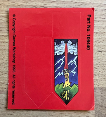 Warhammer High Elf Elves Standard Banner Hoeth Flag Sticker Bit Games ...