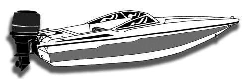 7.6oz BOAT COVER CHECKMATE ENCHANTER O/B THRU-1986 | eBay