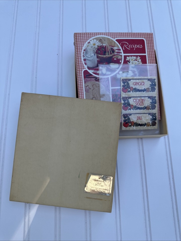 NEW In Box Vintage Hallmark Recipe File Book Recipe Keeper | eBay