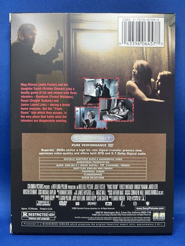 Panic Room Superbit DVD David Fincher Jodie Foster Jared Leto ...