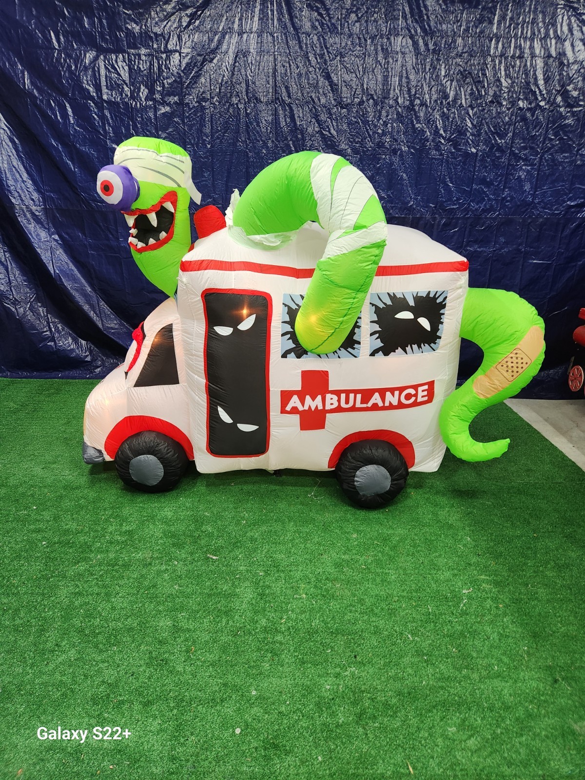 6ft Gemmy Airblown Inflatable Prototype Halloween Monster Ambulance ...