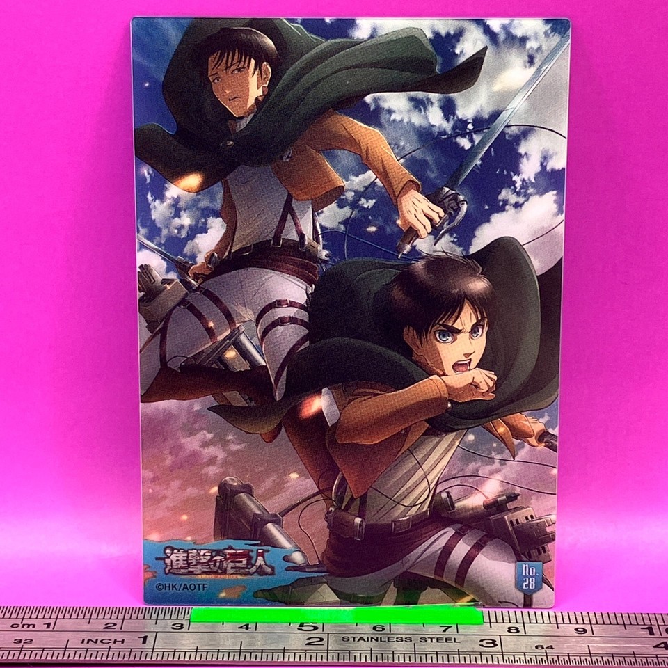 Eren Yeager Levi Ackerman 28 Attack on Titan Wafer Card AOT TCG ...