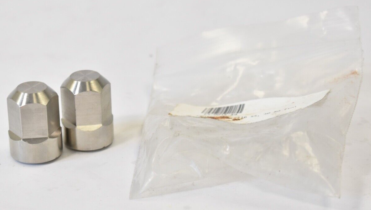 Lot of 2 Center Nuts 316 Stainless Steel 30 RA Fini FS-0015-89 ...