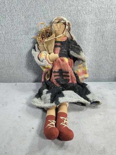 Sharon Andrews and Co Doll Cloth Rag Nature Native American Cottagecore ...