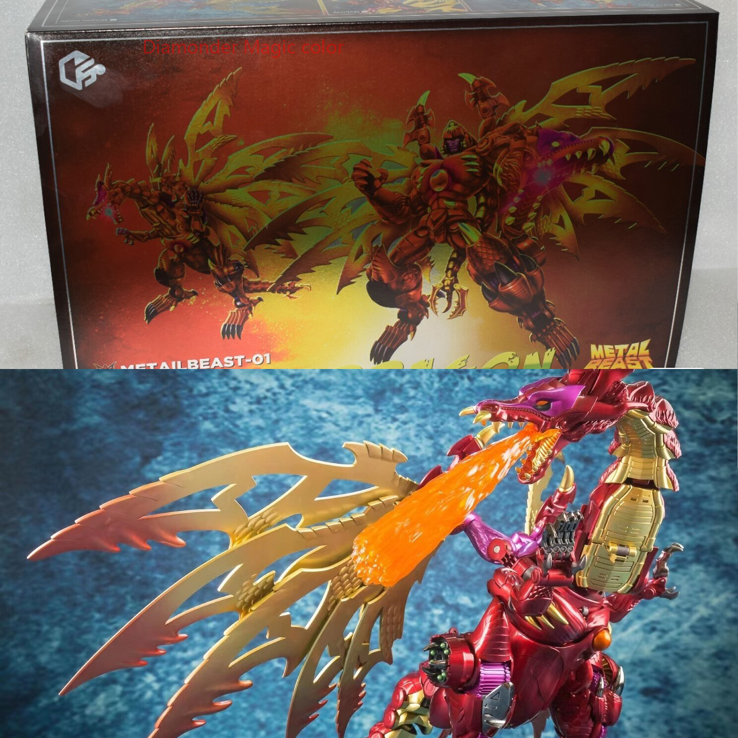 Diamonder Decepticons Jiangxing JX-MB-01 Winged Dragon Beast Megatron ...