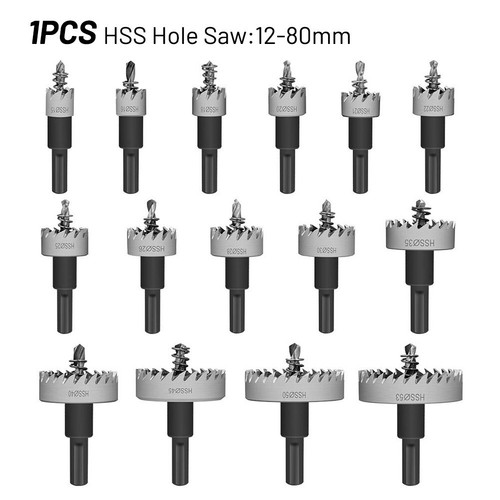 Precision Cutting Tools HSS Hole Saw Tooth Set 12 80mm for Stainless ...