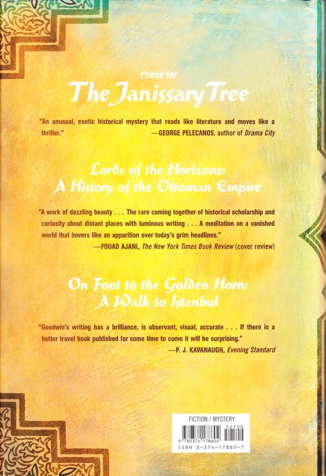 The Janissary Tree By Jason Goodwin (Yashim The Detective) 2006 Hard ...