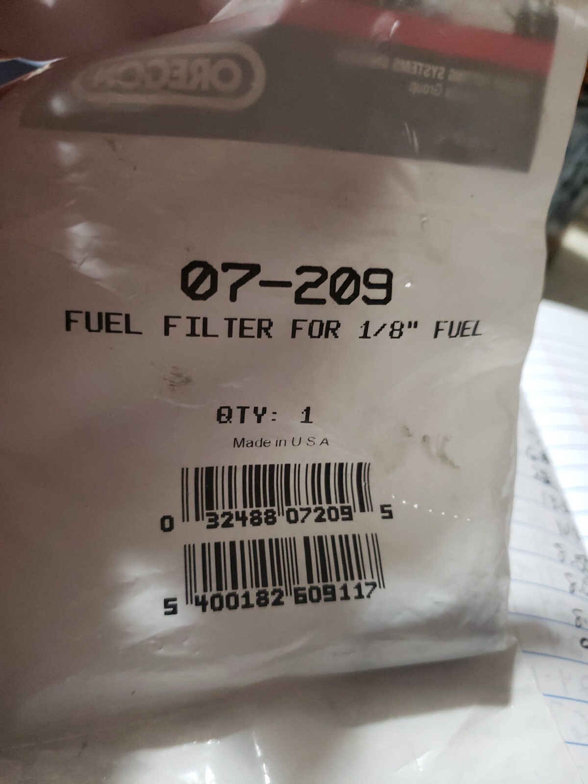 Oregon 07-209 in Tank Fuel Filter Zama Replacement Zf3 for sale online ...