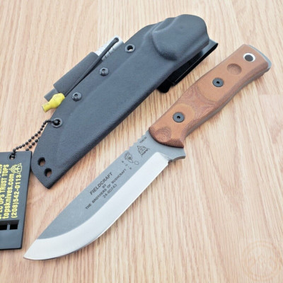 TOPS Fieldcraft BOB Fixed Knife 4.75" 154CM Steel Full Tang Blade ...