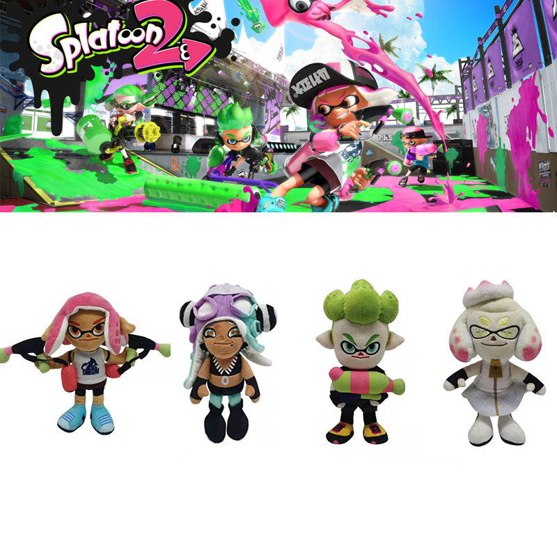Sanei Little Buddy Splatoon 2 Plush Toy Perfect For Reading Watching Tv ...