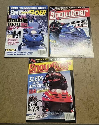 1999 Snow Goer Magazines Lot Of 3 Snowmobile Magazines | eBay