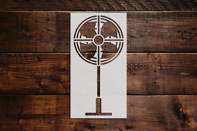 Tall Fan Stencil for DIY Crafts & Painting - Reusable Wall Art Decor ...