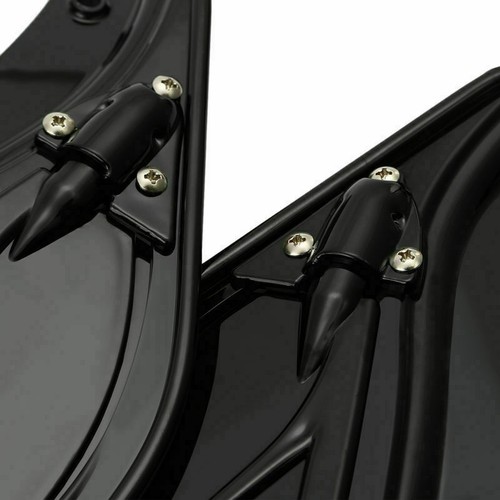 2Pcs Black Batwing Fairing Air Deflectors Fit For Harley Electra Glide ...