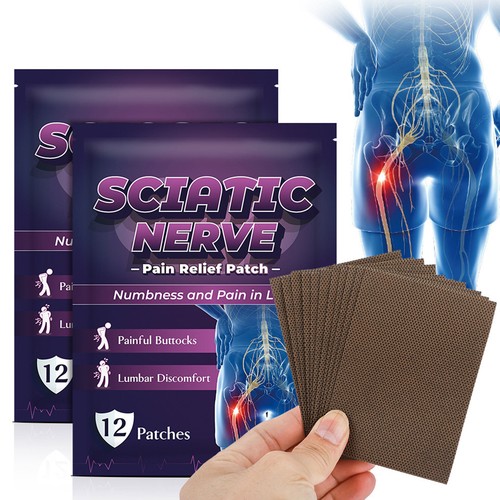 12Pcs Sciatica Pain Relief Patches Hip Bone Nerve Ache Muscle Joint | eBay