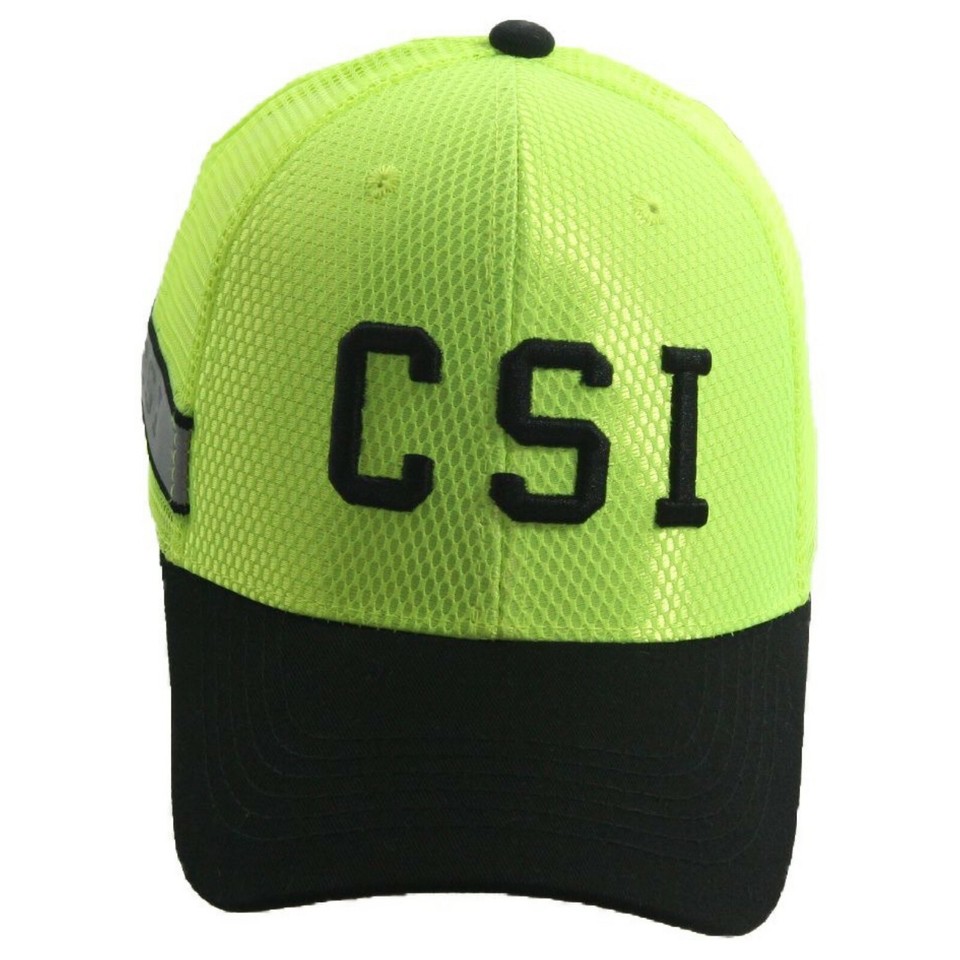 FBI CIA CSI POLICE SHERIFF SECURITY Enforcement Baseball Cap Mesh Neon ...