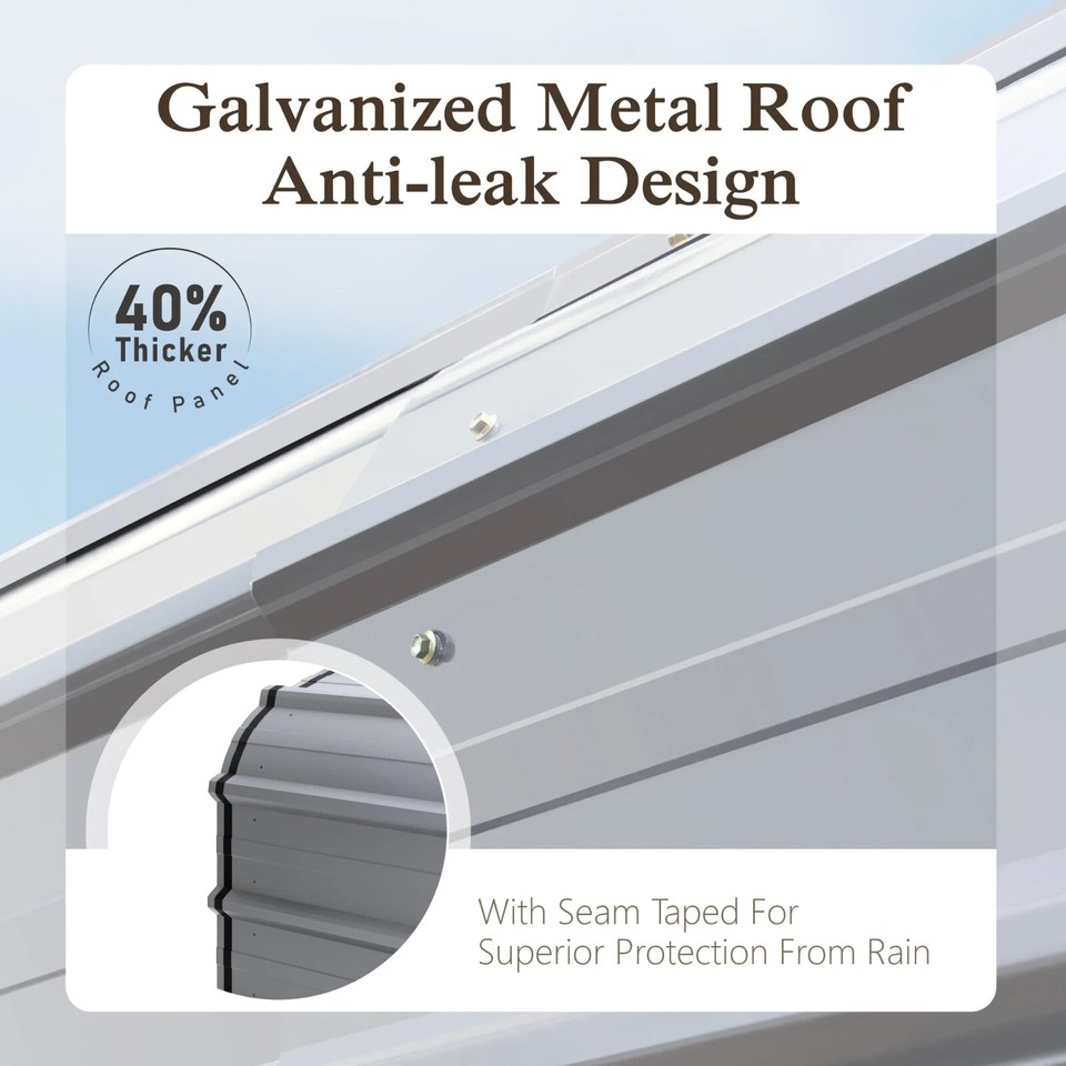 Car Metal Outdoor Carport Cover Heavy Duty Metal Carport Canopy with ...