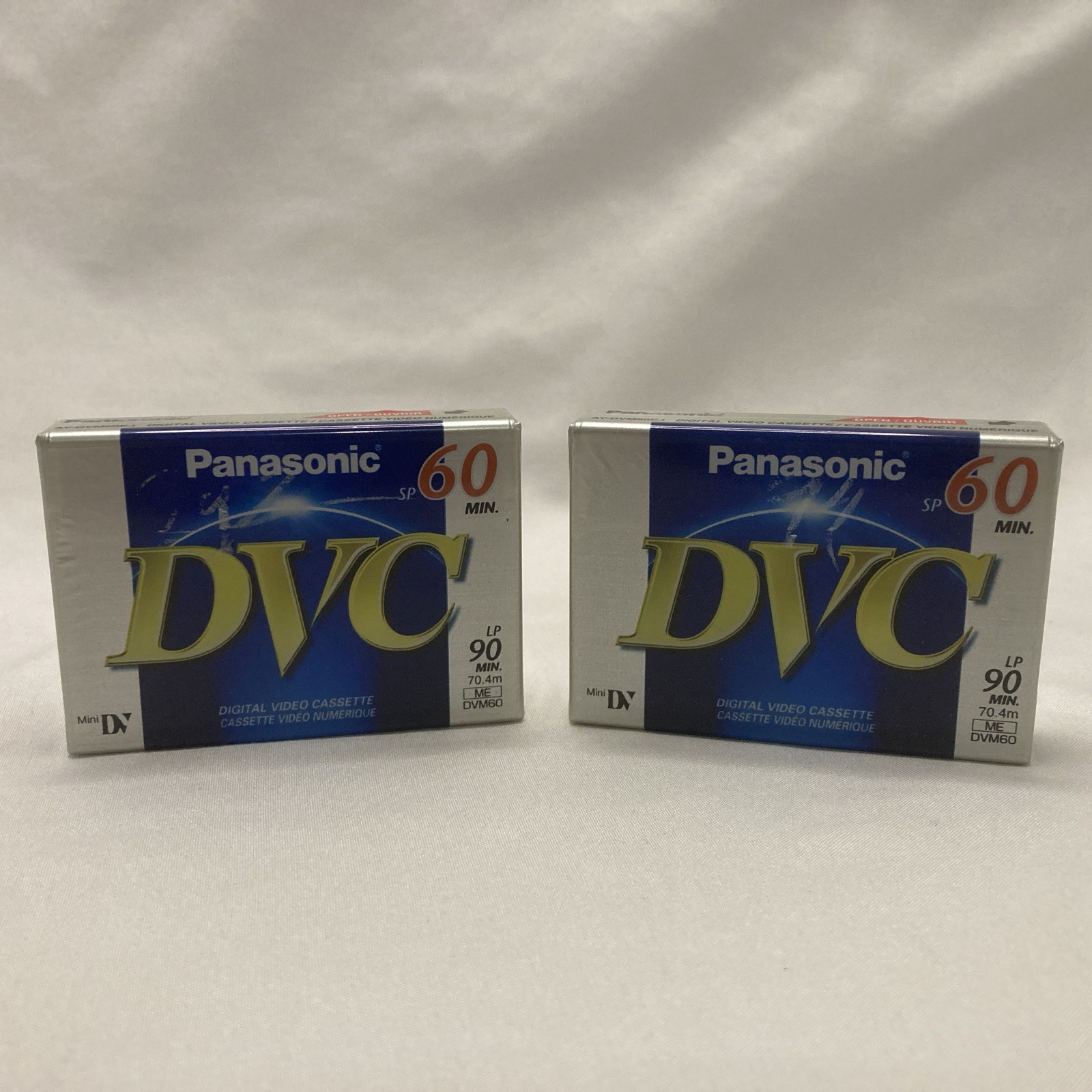 Panasonic Lot of 2 DVC 60 Mini Digital Cassette Tapes New & Sealed ...