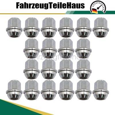 20x Radmutter M12 x 1,5 für Ford B-Max C-Max Fiesta Focus Kuga ...