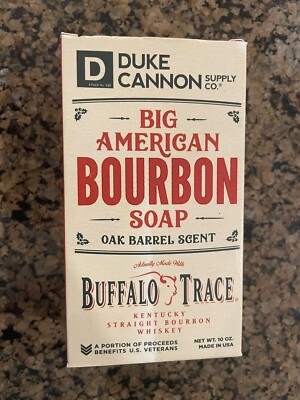 DUKE CANNON Big American Buffalo Trace SOAP 10oz Bourbon Oak Barrel ...