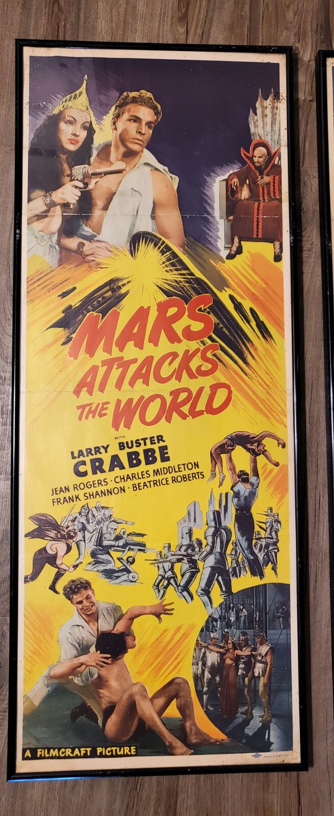 Flash Gordon Mars Attacks VINTAGE MOVIE POSTER (Buster Crabbe) | eBay