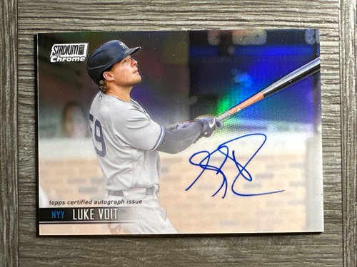 2021 Topps Stadium Club Chrome LUKE VOIT Autograph Auto #SCCBA-LV ...