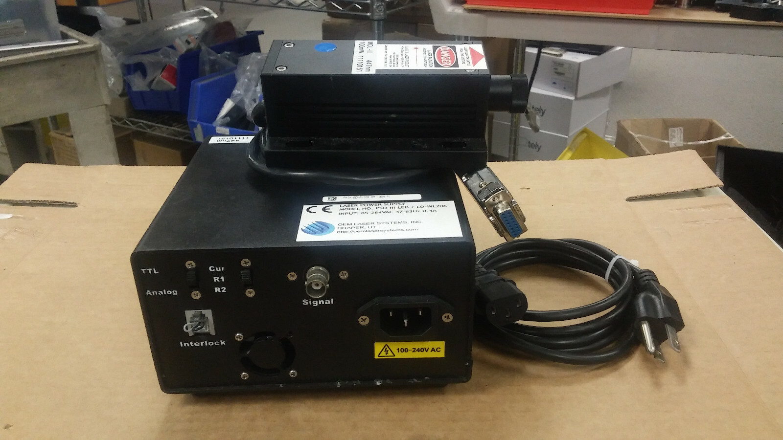 OEM LASER SYSTEMS DPSSL DRIVER PSU-III LED Laser Power Supply with ...