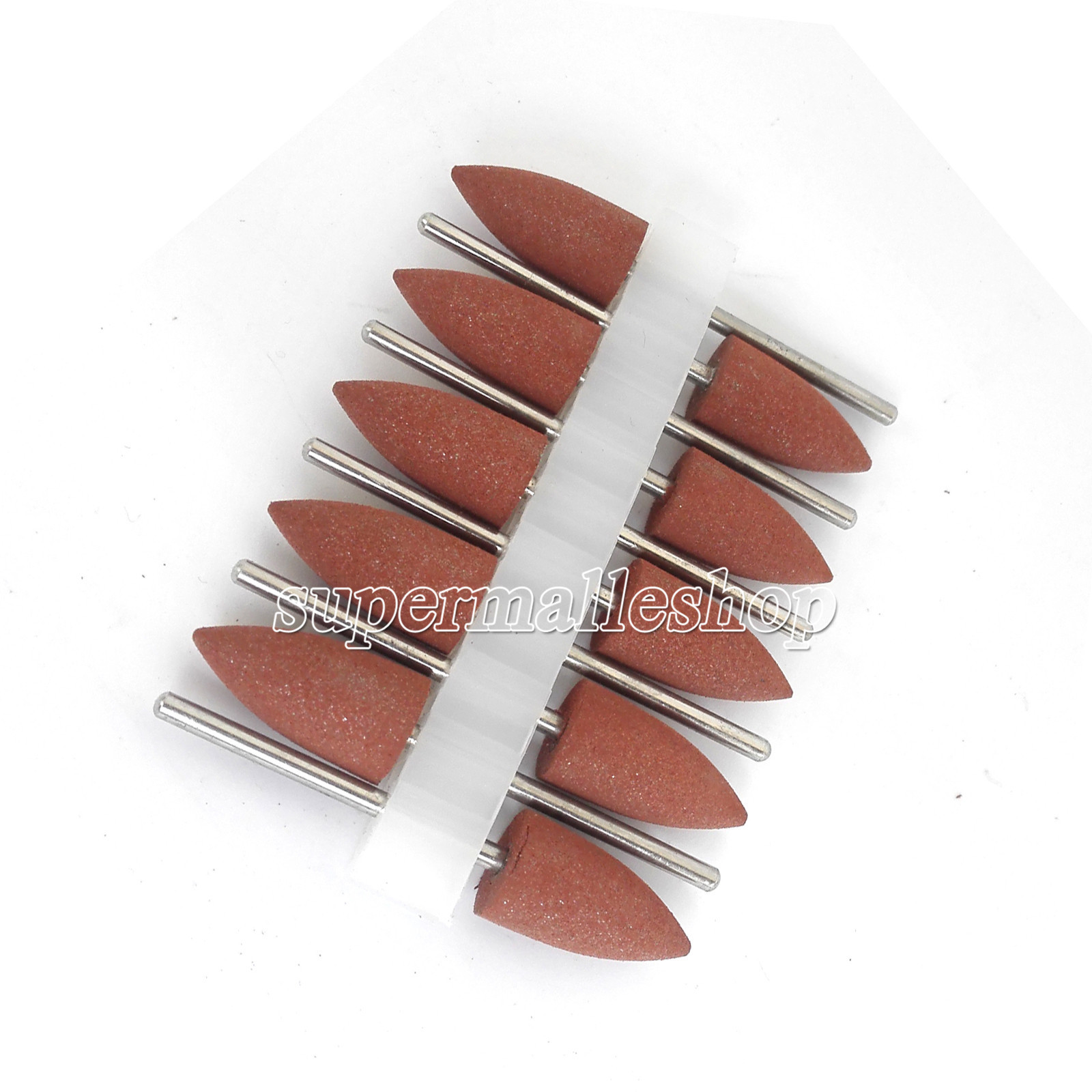 10pcs Dental Lab Silicone Rubber Diamond Polishing Point Burs Polishers ...