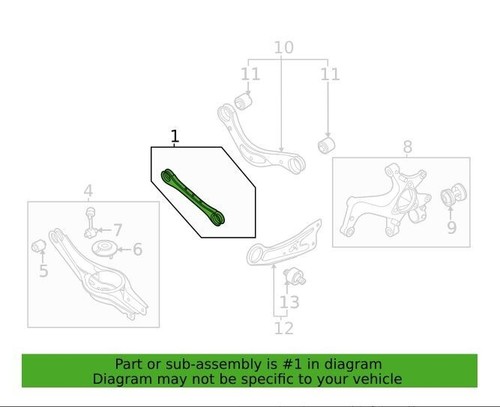 Genuine Lateral Arm for 2018-23 Hyundai Kona 2021-25 Kia Seltos AWD ...