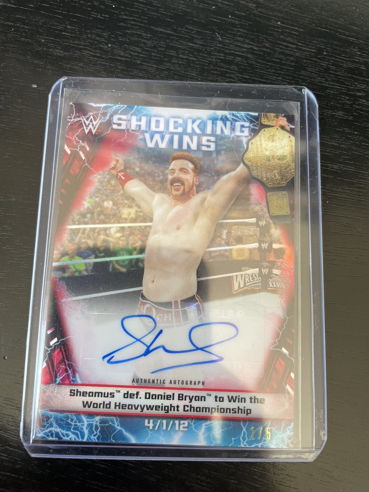 2020 Topps Chrome WWE - Shocking Wins Autographs Red Refractor #SWA-SH ...