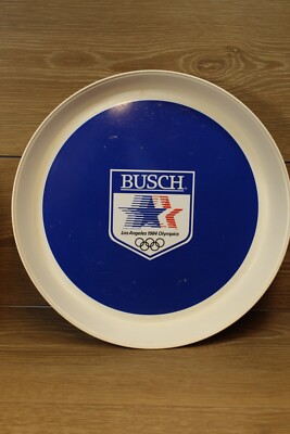 1984 Bush Los Angeles Olympic Serving Tray Beer 13" | eBay