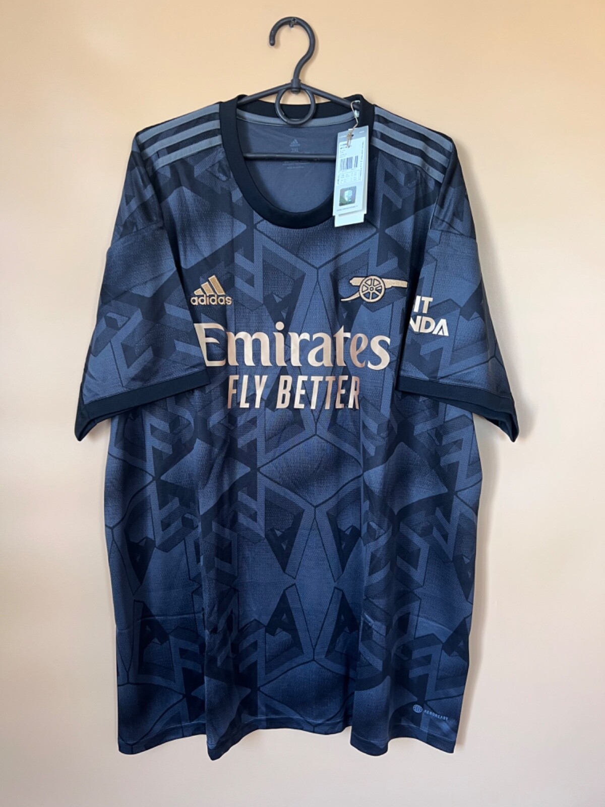 ARSENAL JERSEY 2022/23 AWAY ADULT LARGE SOCCER FOOTBALL SHIRT ADIDAS ...