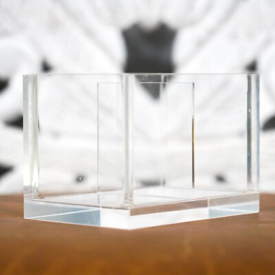 Clear Acrylic/Lucite Container Organizer with Partition - Elegant ...
