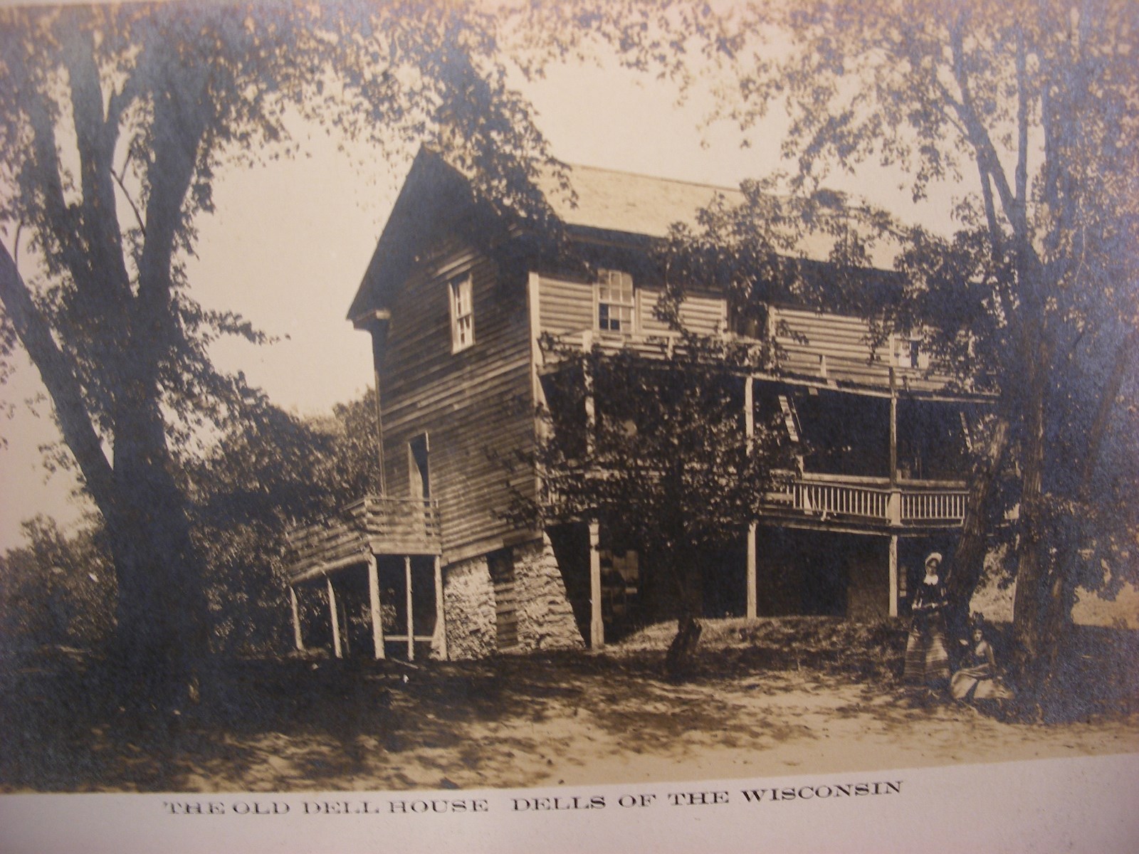 Real Photo Postcard RPPC Old Dell House Wisconsin Dells Wisconsin WI ...